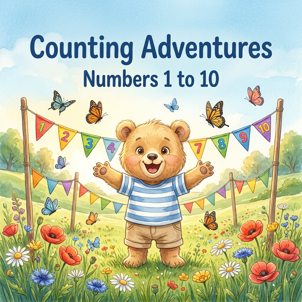 Counting Adventures: Numbers 1-10 Book for Toddlers - Personalized Books